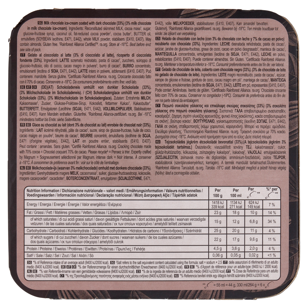 Magnum mini Collection Intense Dark 6 Gelati 264 g | Carrefour