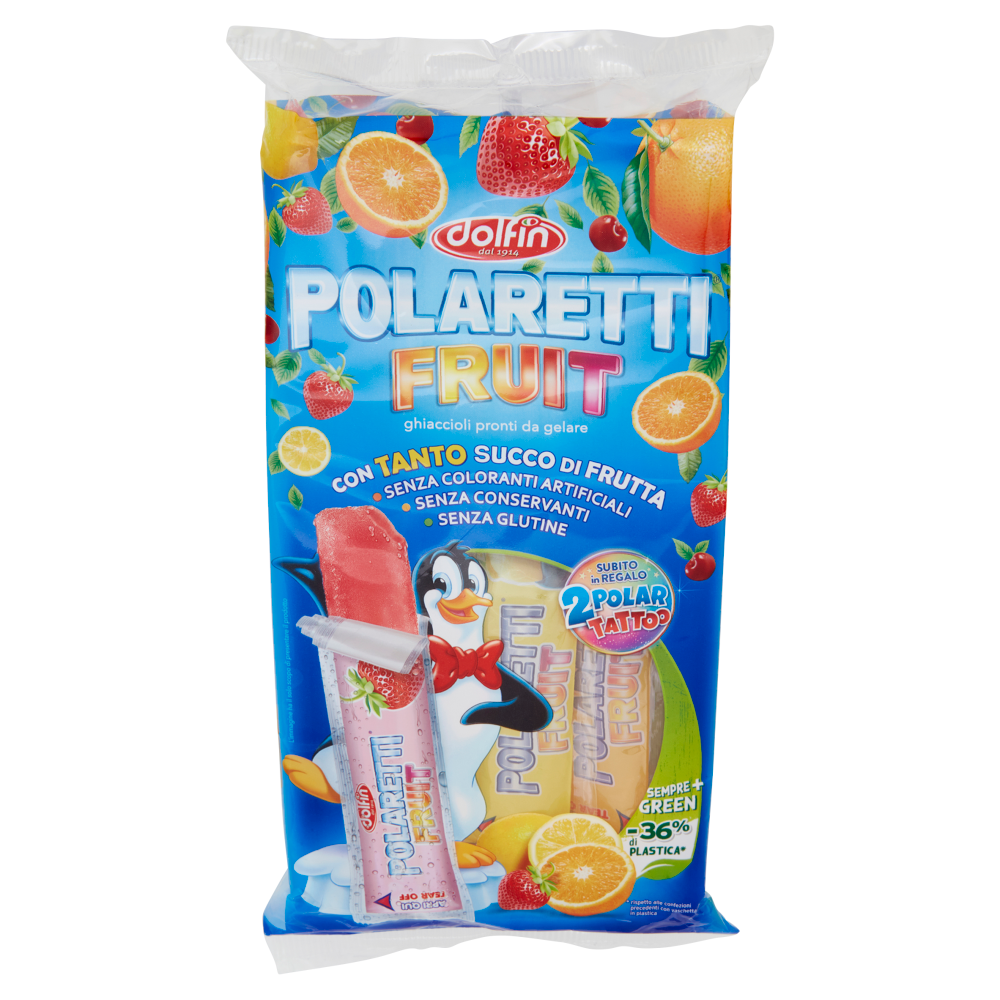 Polaretti Fruit Green ghiaccioli pronti da gelare 10 pezzi 420 ml ...