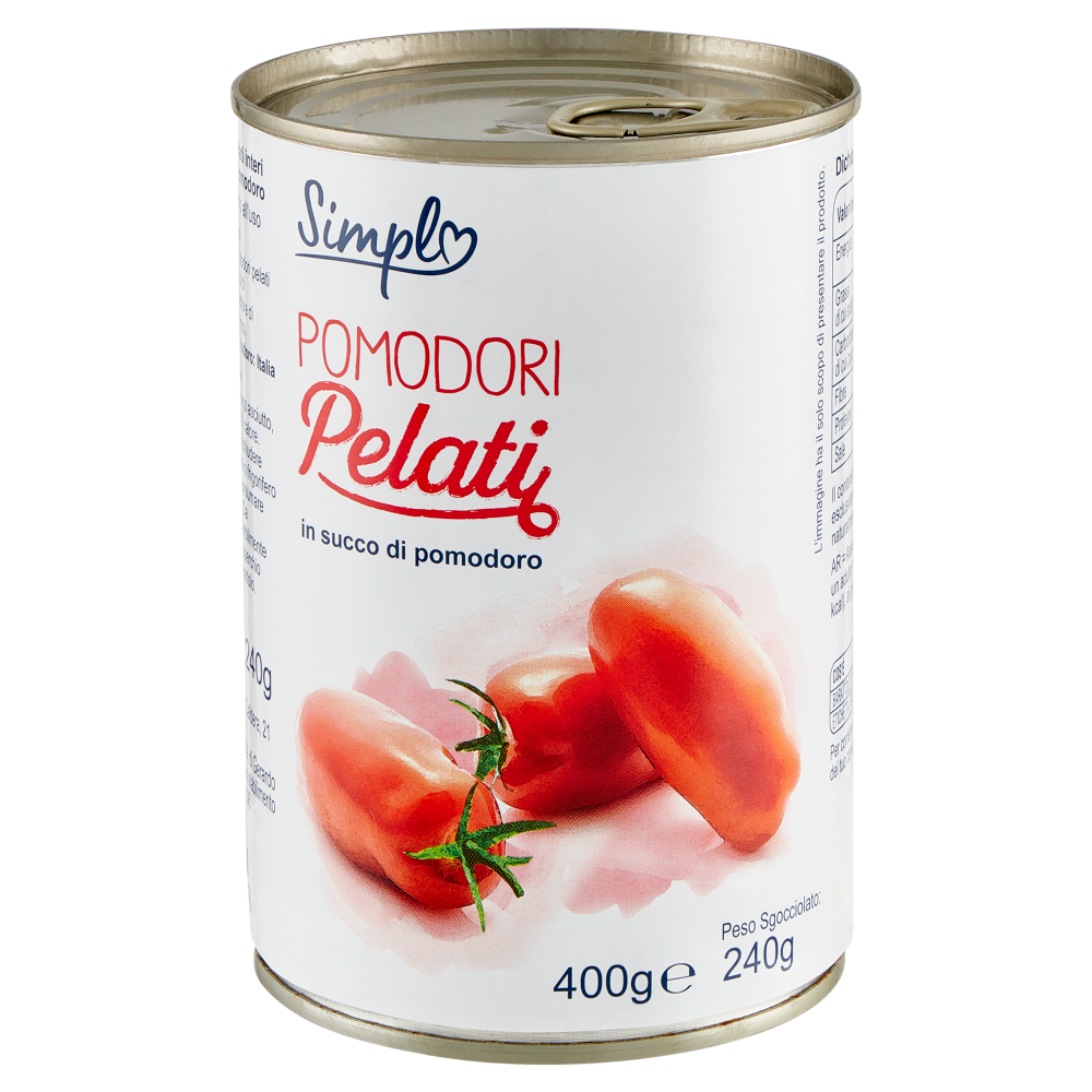 Simpl Pomodori Pelati in succo di pomodoro 400 g | Carrefour