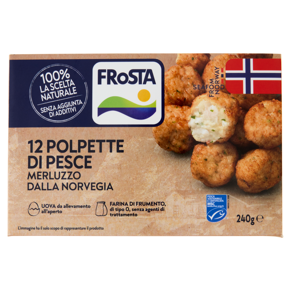 FRoSTA 12 Polpette di Pesce Merluzzo dalla Norvegia 240 g | Carrefour