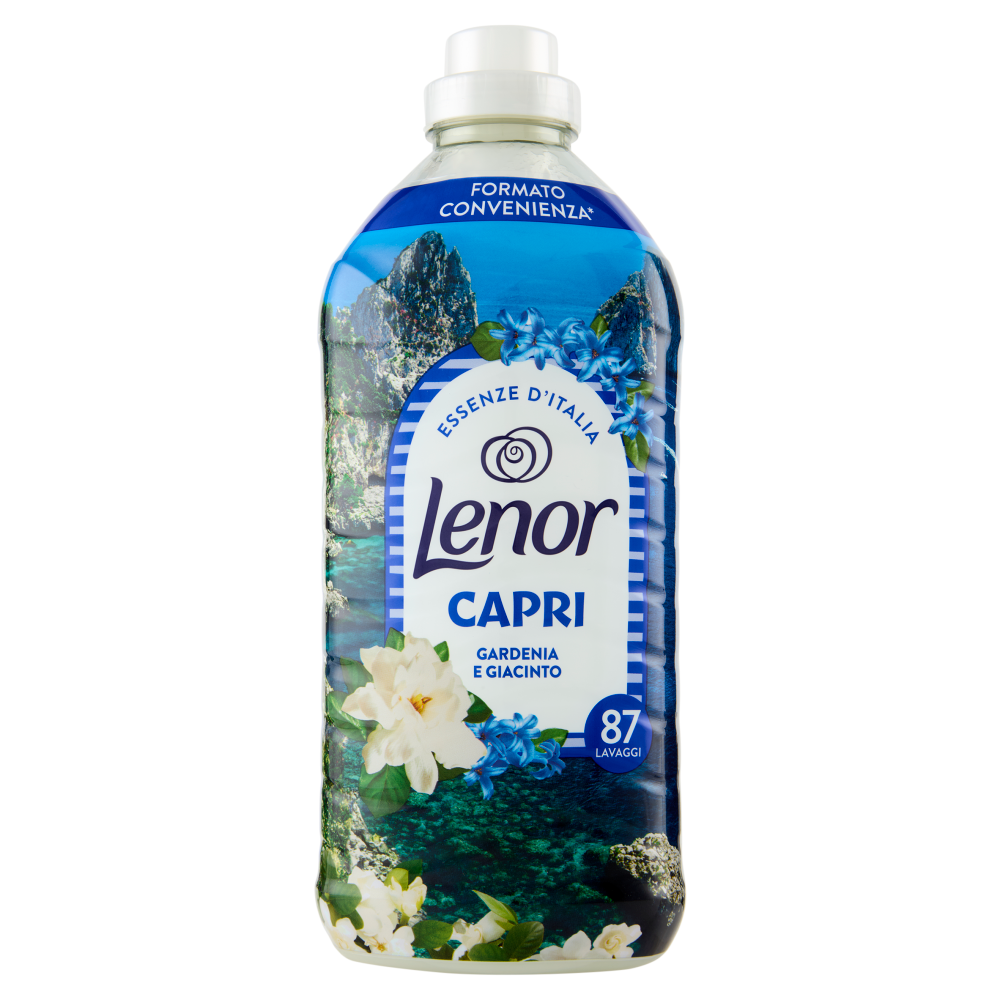 Lenor Essenze D'Italia Capri Ammorbidente Concentrato Gardenia e Giacinto, 87 Lavaggi 1,827 L ...