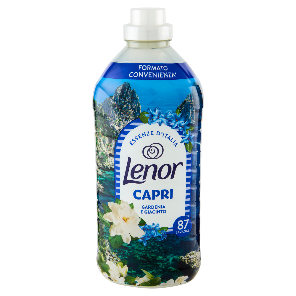 Lenor Essenze D'Italia Capri Ammorbidente Concentrato Gardenia e Giacinto, 87 Lavaggi 1,827 L ...