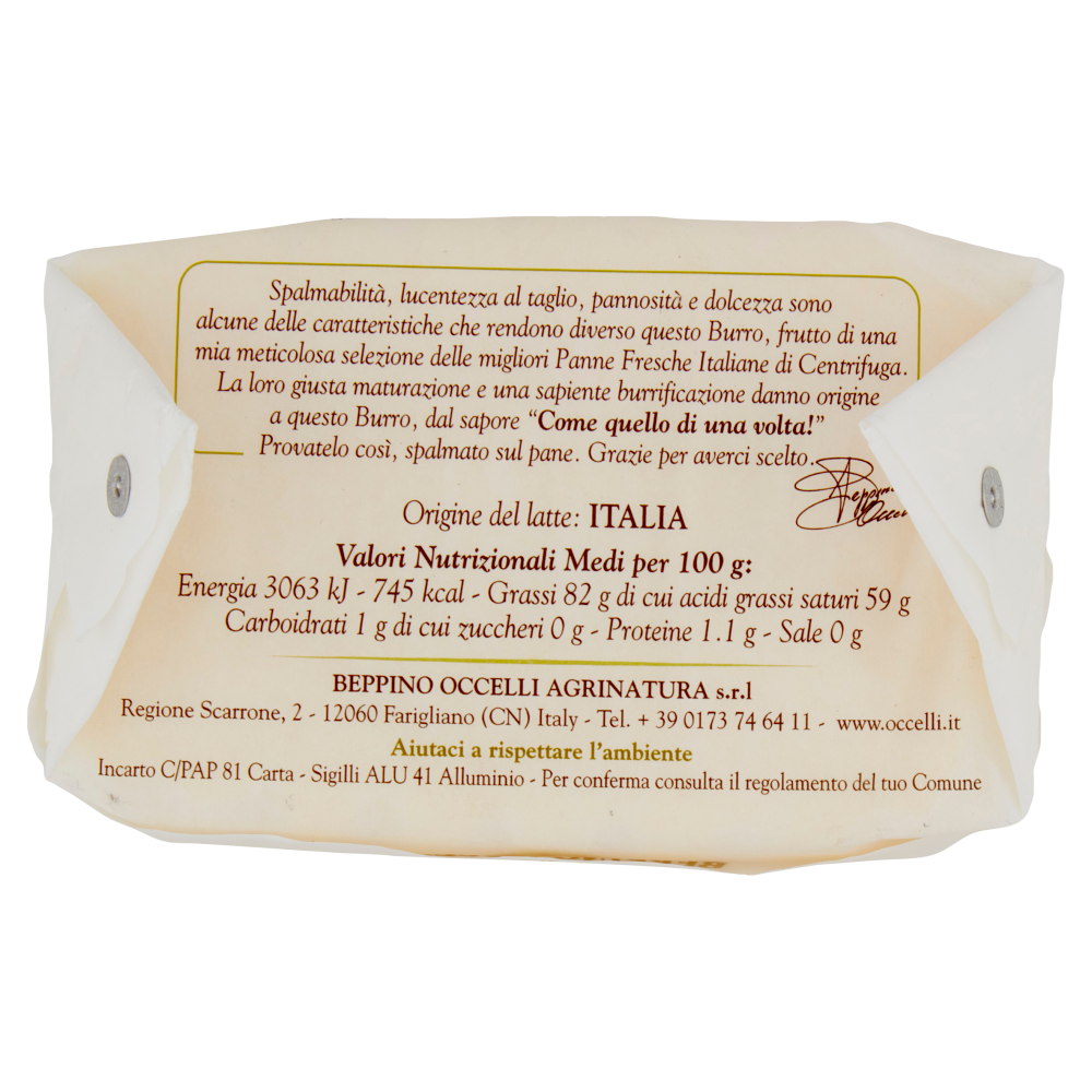 Beppino Occelli Burro Italiano 125 g | Carrefour