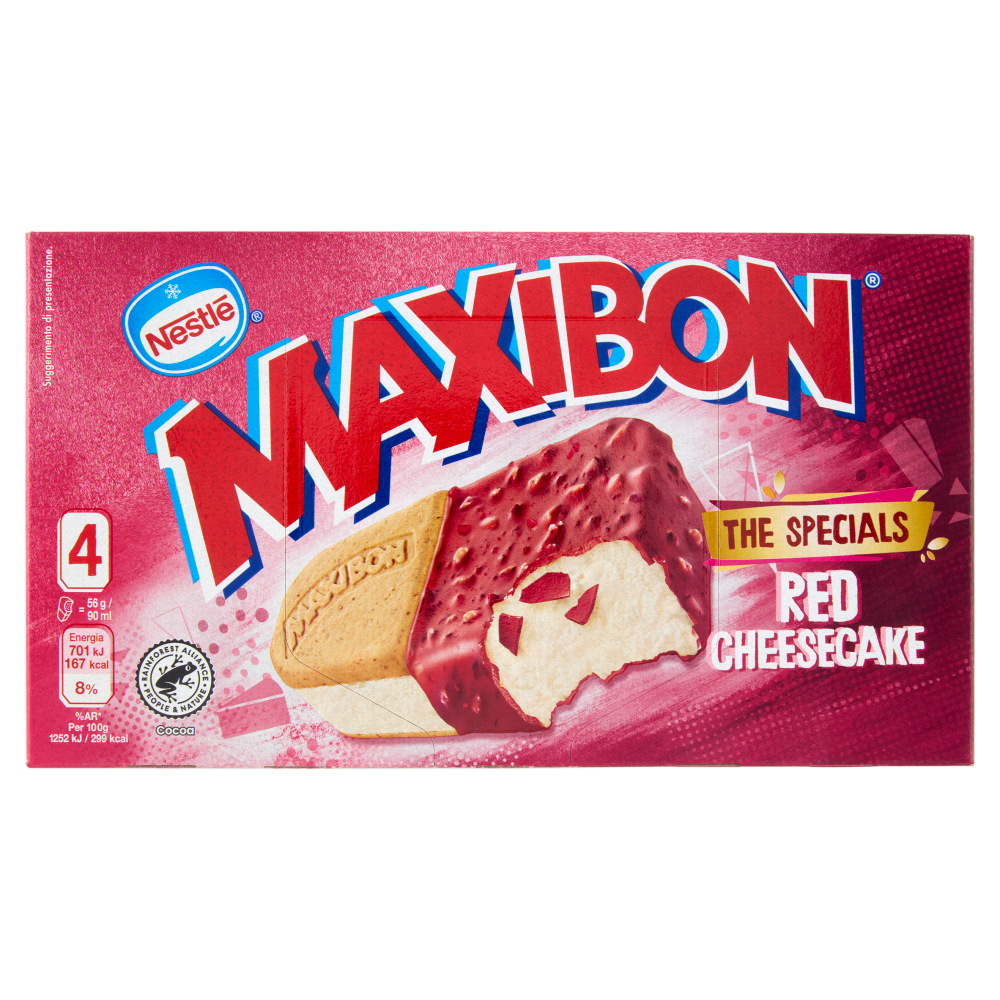 NESTLÉ Maxibon The Specials Red Cheesecake 4x56g | Carrefour