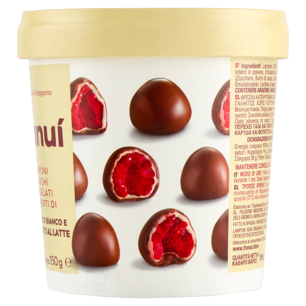 Franuí Lamponi ricoperti di cioccolato bianco e al latte | Carrefour