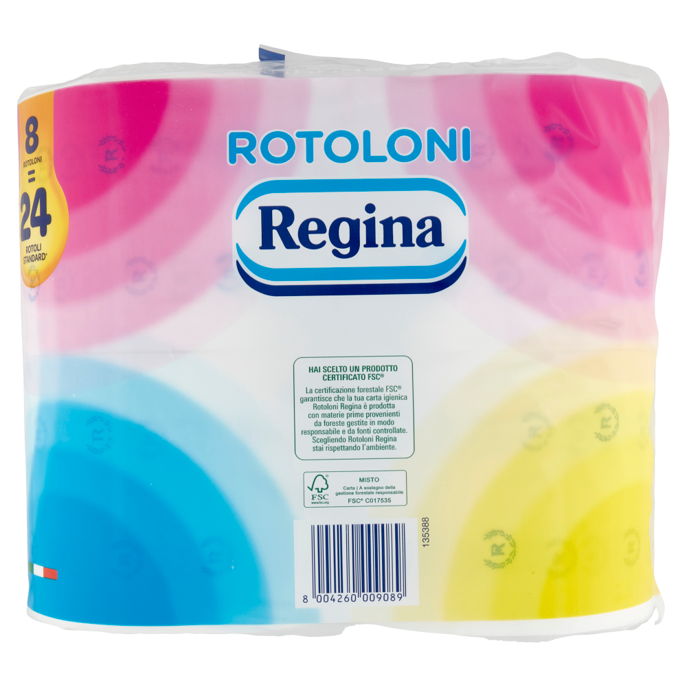 Rotoloni Regina carta igienica 8 rotoli | Carrefour
