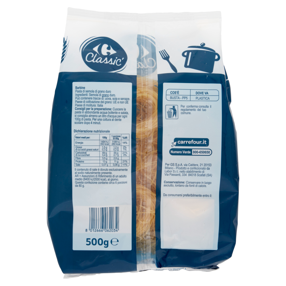 Carrefour Classic Barbine N.319 500 g | Carrefour