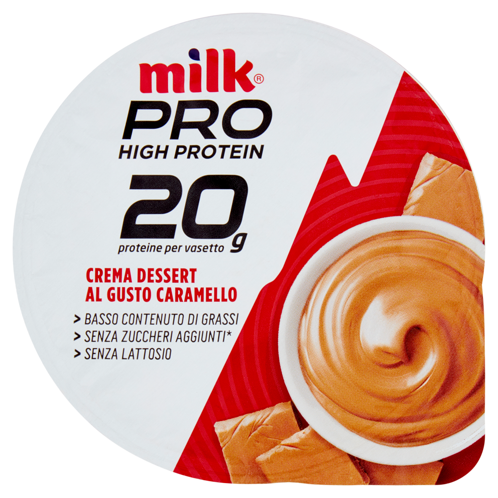 Milk Pro High Protein 20g Crema Dessert al Gusto Caramello 200 g | Carrefour