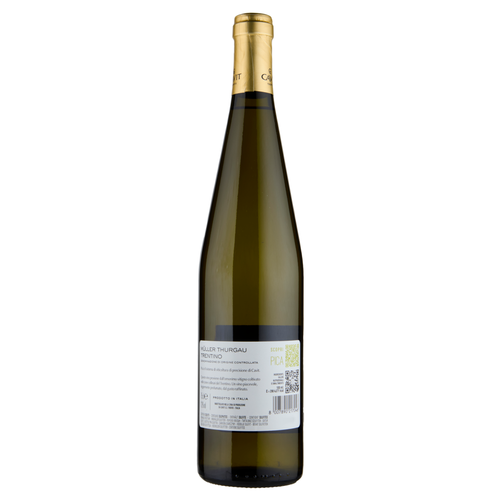 Cavit i Mastri Vernacoli Müller Thurgau Trentino DOC 75 cl | Carrefour