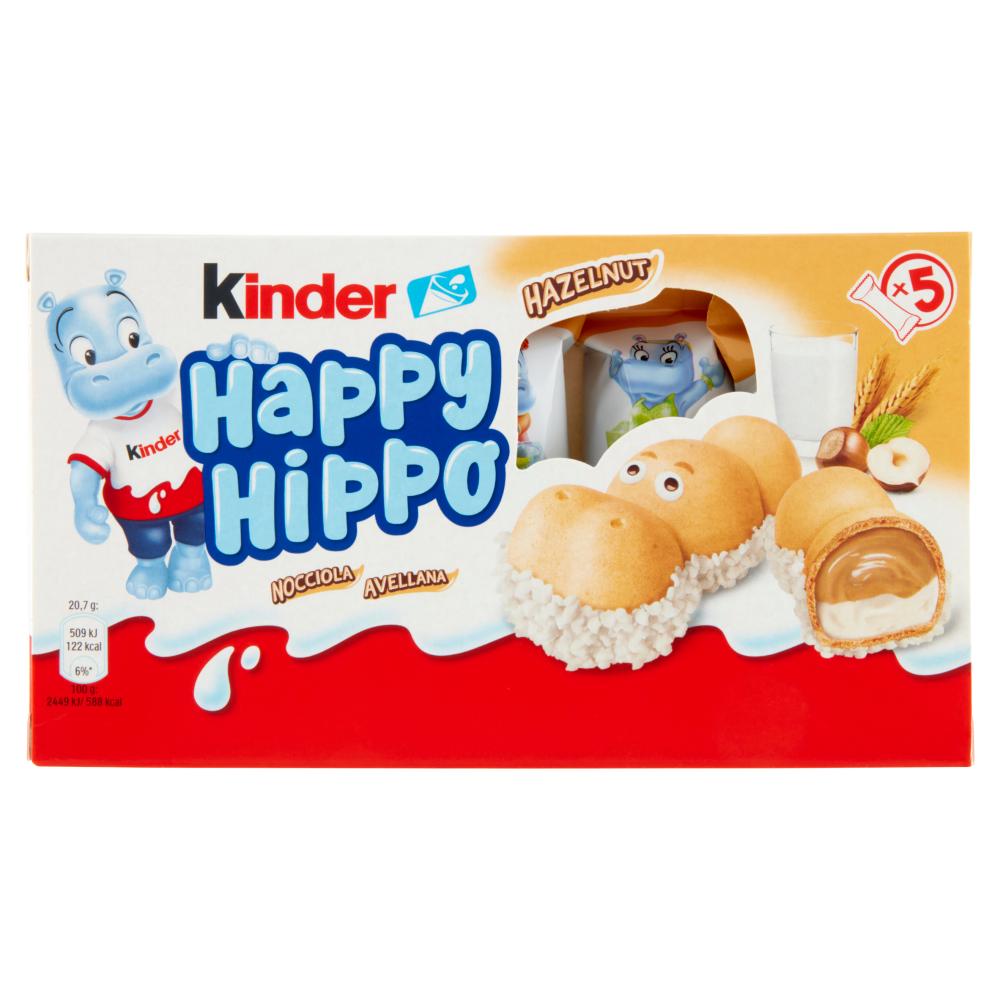 Kinder Happy Hippo Nocciola 5 x 20,7 g | Carrefour