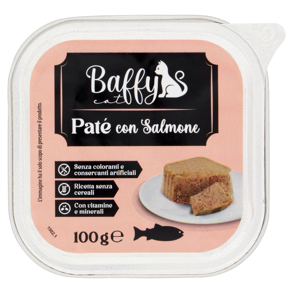 Baffy cat Paté con Salmone 100 g | Carrefour