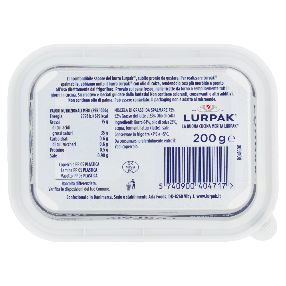 Lurpak Spalmabile Leggermente Salato 200 g | Carrefour