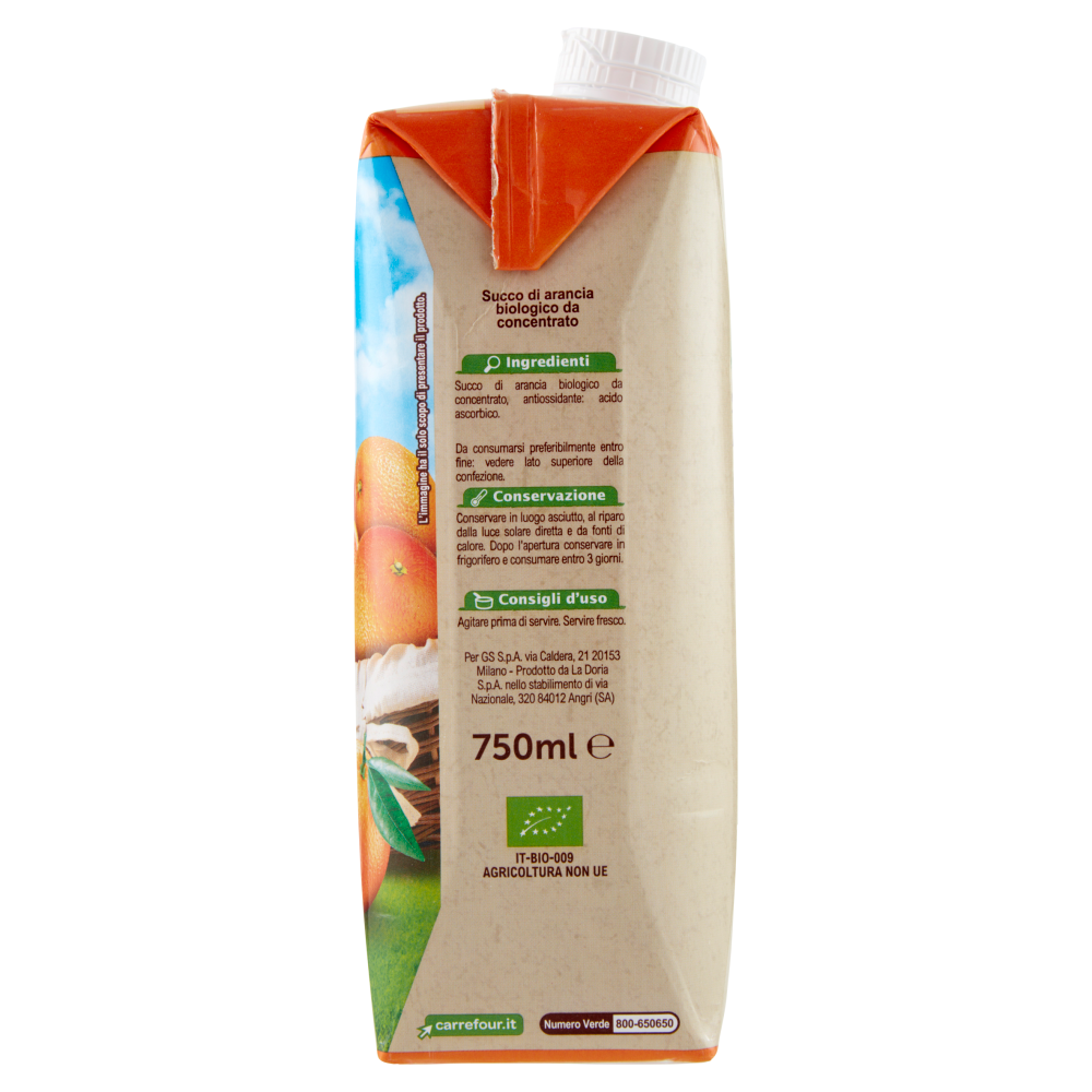 Carrefour Bio Succo di Arancia 750 ml | Carrefour