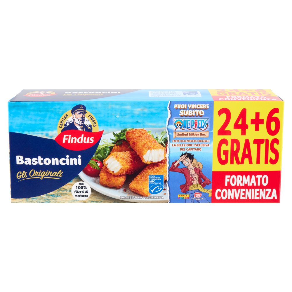 Capitan Findus 30 Bastoncini con 100% Filetti di Merluzzo 750 g | Carrefour