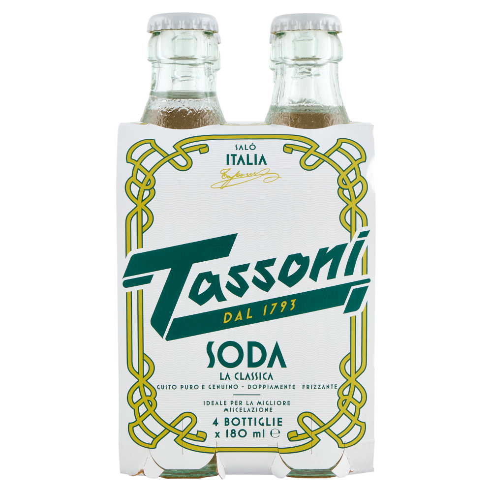 Tassoni Soda la Classica 4 x 180 ml | Carrefour