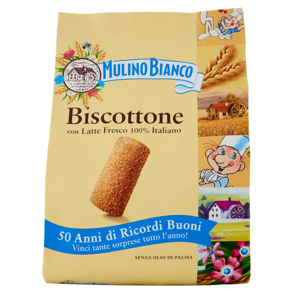 Mulino Bianco Biscottone Biscotti con Latte Fresco 100% italiano 700g ...