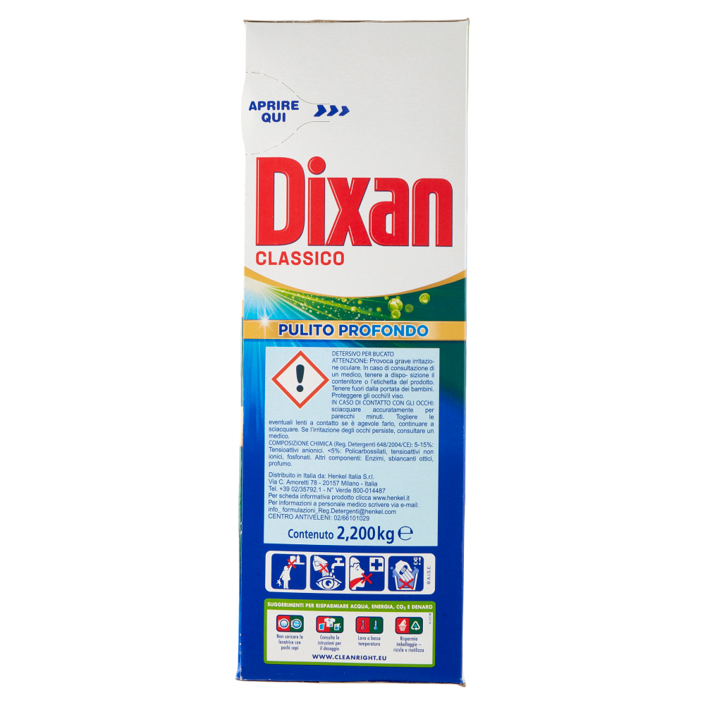DIXAN Polvere Classico 40 lavaggi 2,200 kg | Carrefour