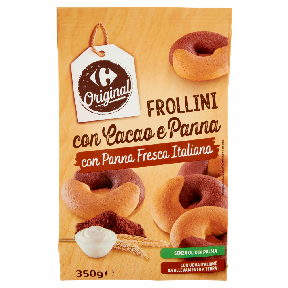 Carrefour Original Frollini con Cacao e Panna 350 g | Carrefour