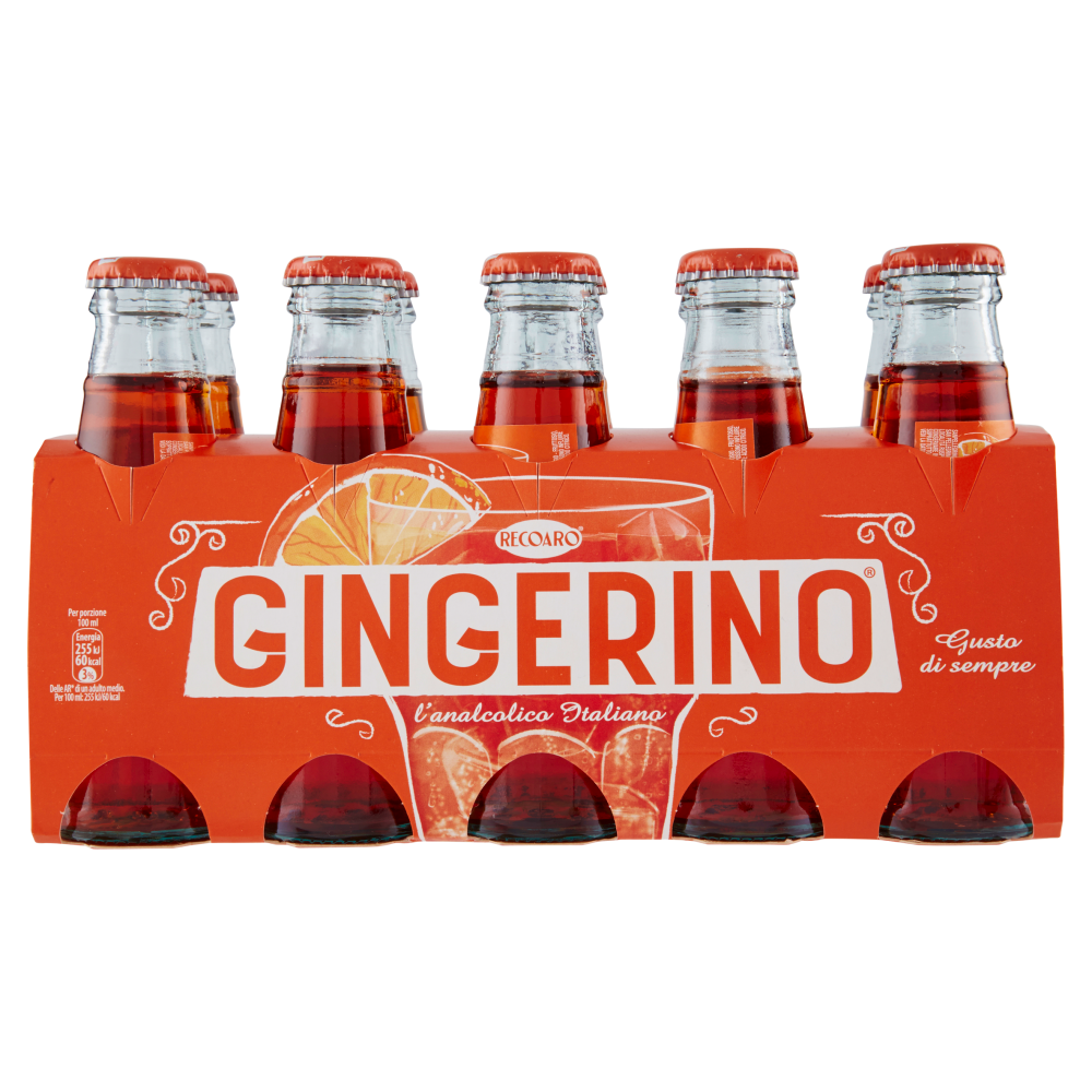 RECOARO GINGERINO, Aperitivo Analcolico 10cl x 10 | Carrefour