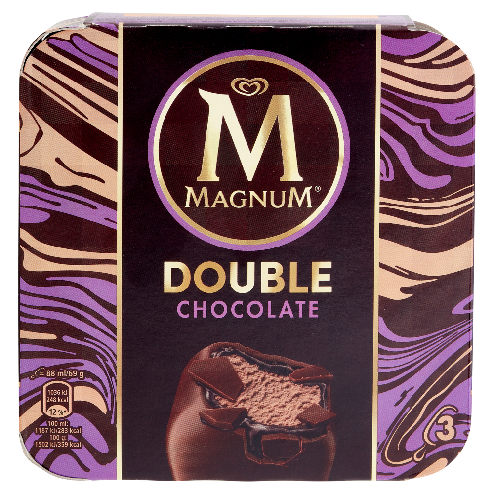 Magnum Double Chocolate 3 x 69 g