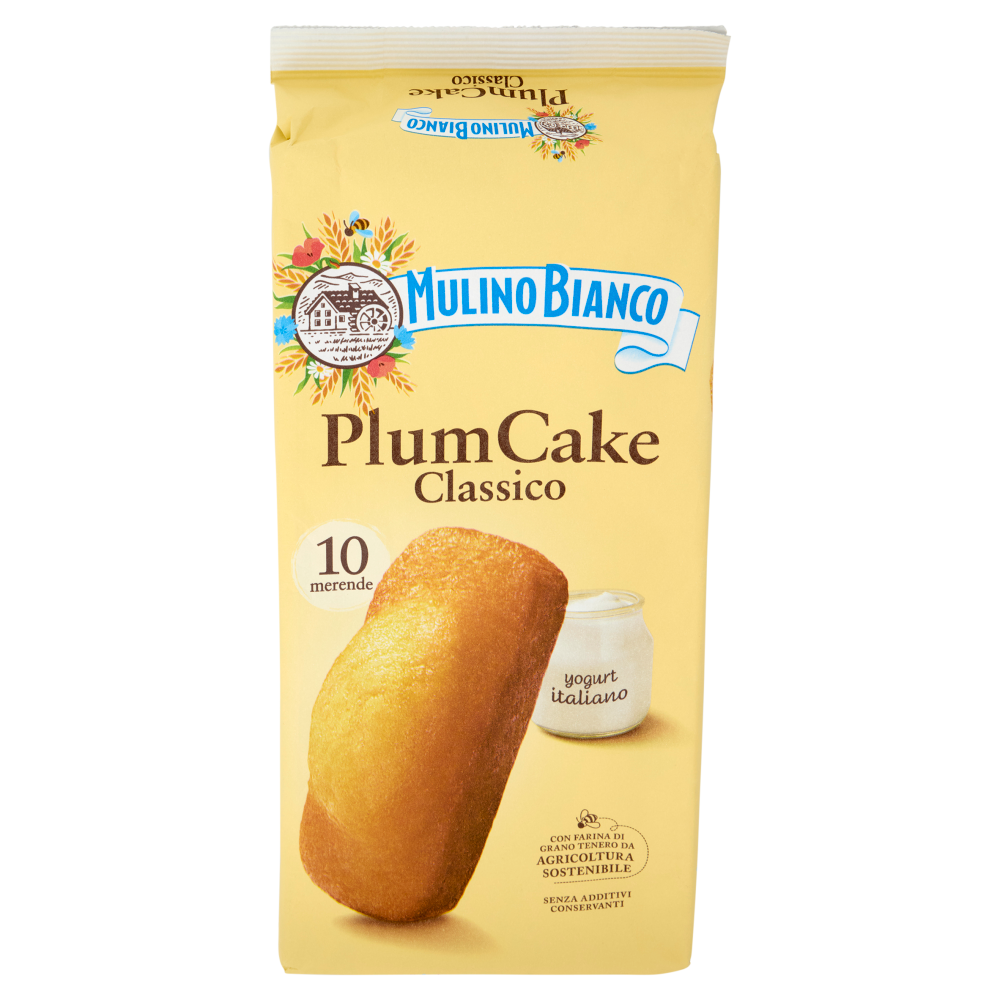 Mulino Bianco Plumcake Classico Merenda con Yogurt Italiano 10 pezzi ...