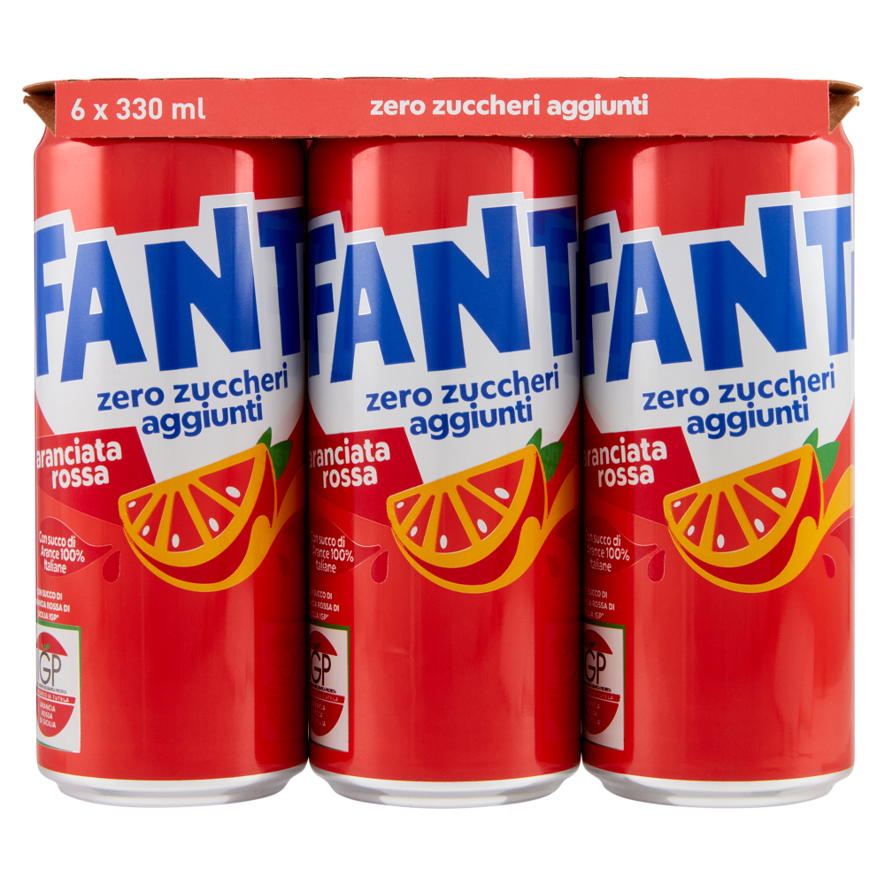 Fanta Zero Blood Orange 6 x 33 cl | Carrefour