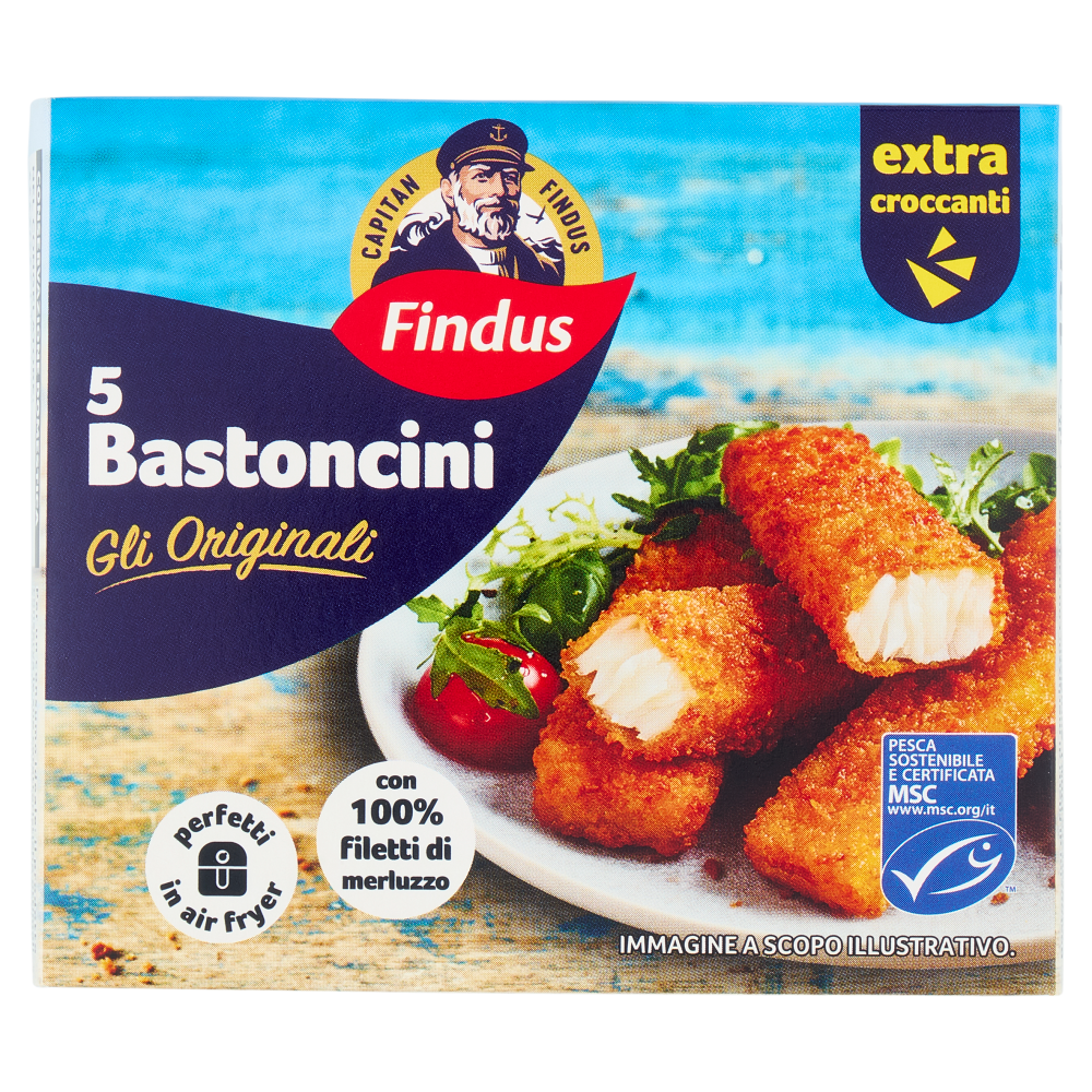 Capitan Findus 5 Bastoncini con 100% Filetti di Merluzzo 125 g | Carrefour