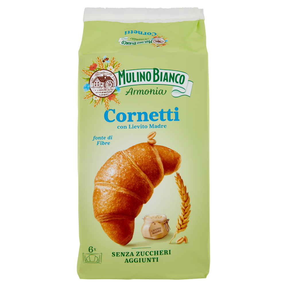 Mulino Bianco Armonia Cornetti Merenda senza Zuccheri Aggiunti 6 pezzi ...