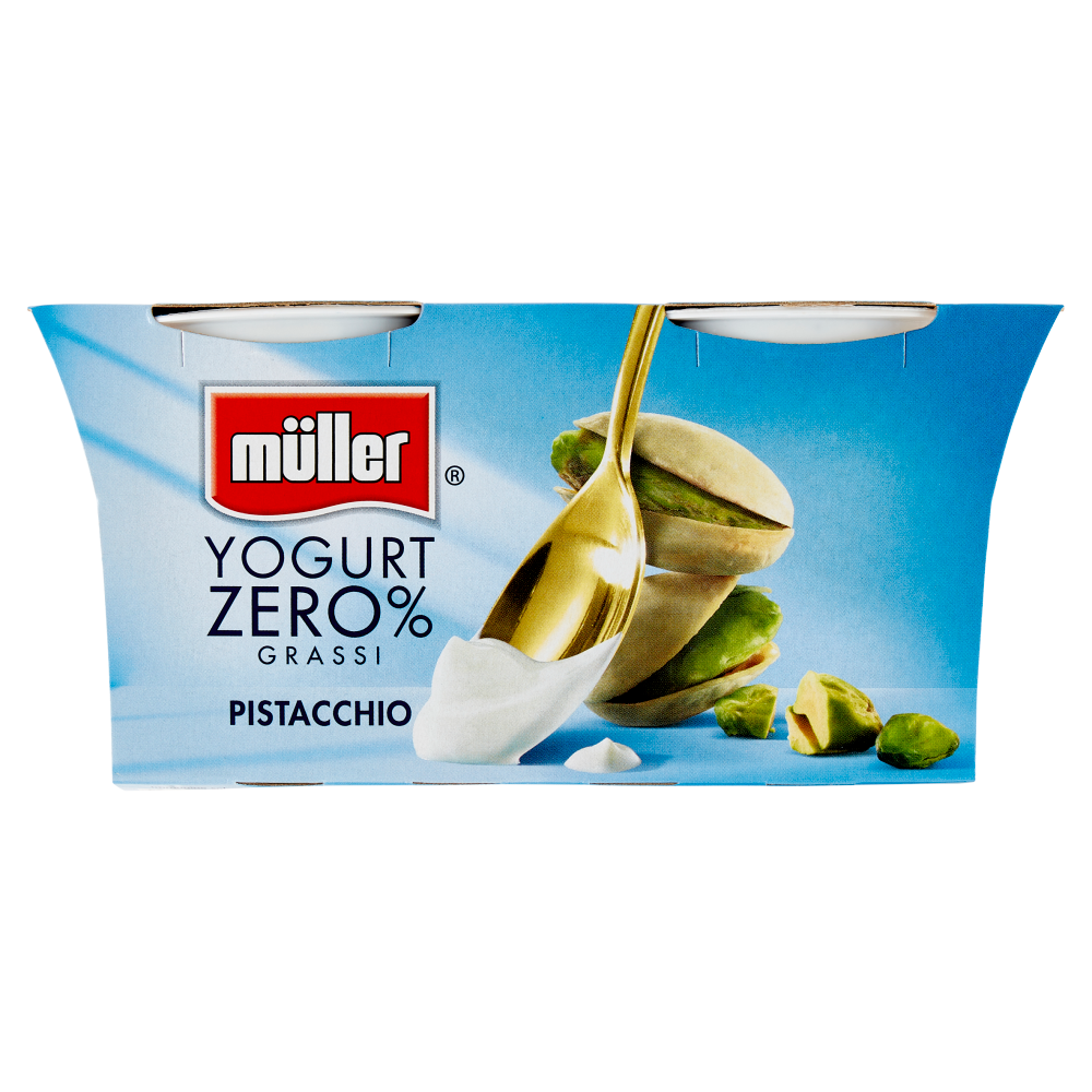 müller Yogurt Zero% Grassi Pistacchio 2 x 125 g | Carrefour