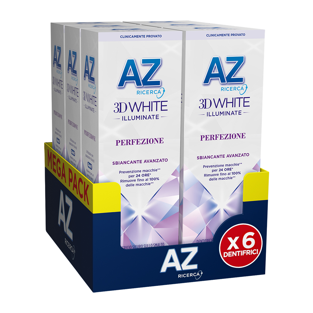AZ Dentrifricio 3D White Illuminate Perfezione 6x50ml | Carrefour