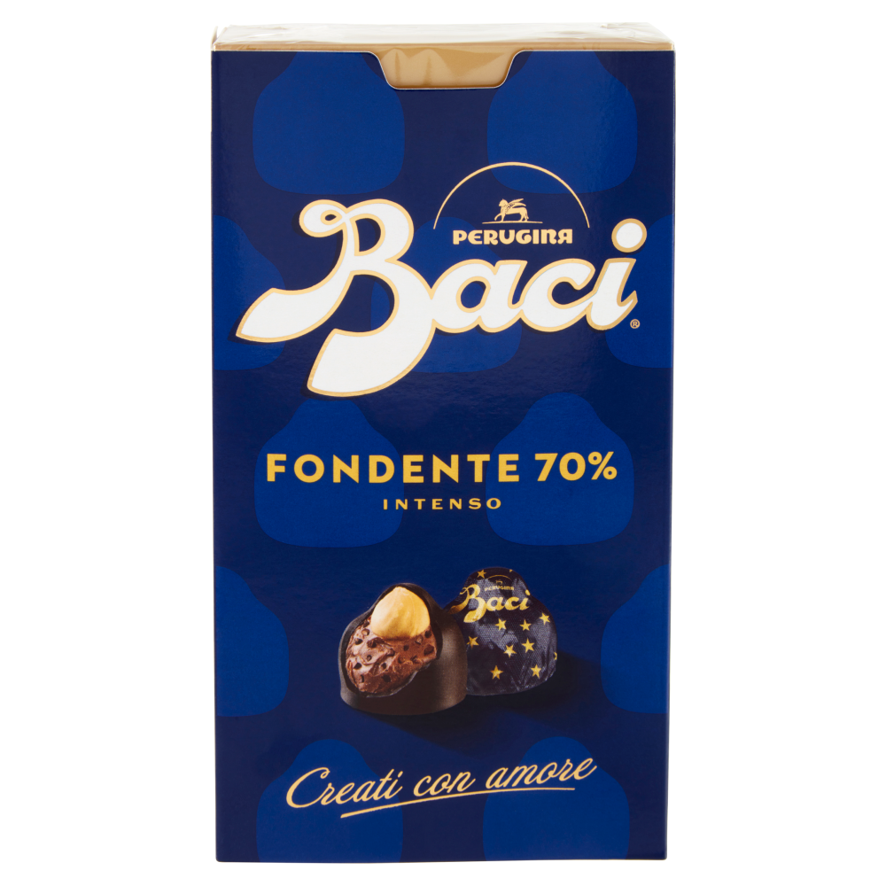 BACI PERUGINA Fondente 70% Cioccolatini Fondenti ripieni al Gianduia Scatola 200g | Carrefour