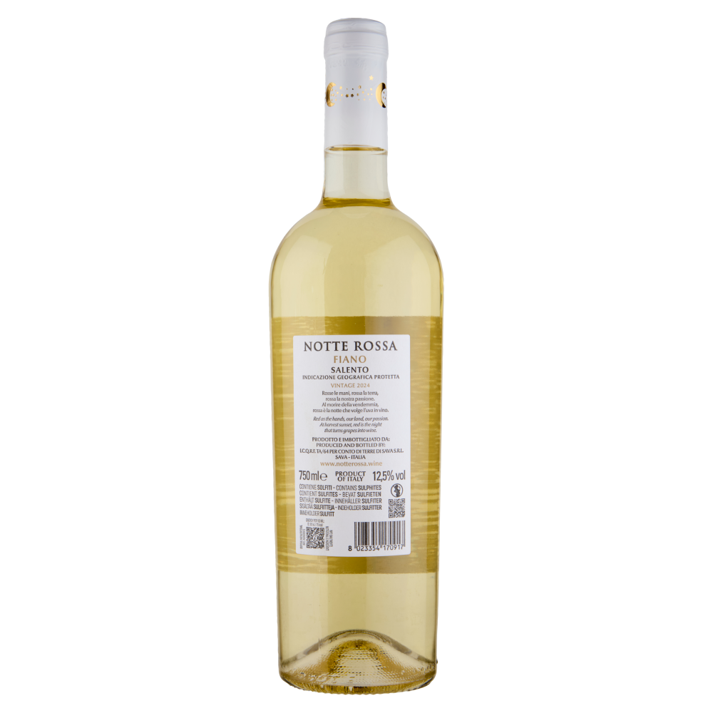 Notte Rossa Fiano Salento IGP 750 ml | Carrefour