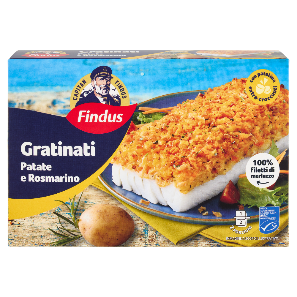 Findus Gratinati Merluzzo Patate e Rosmarino | Carrefour