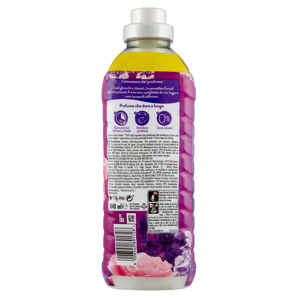 Lenor Ammorbidente Lavatrice Concentrato, Ametista Rosa e Note di Muschio, 40 Lavaggi 840 ml ...