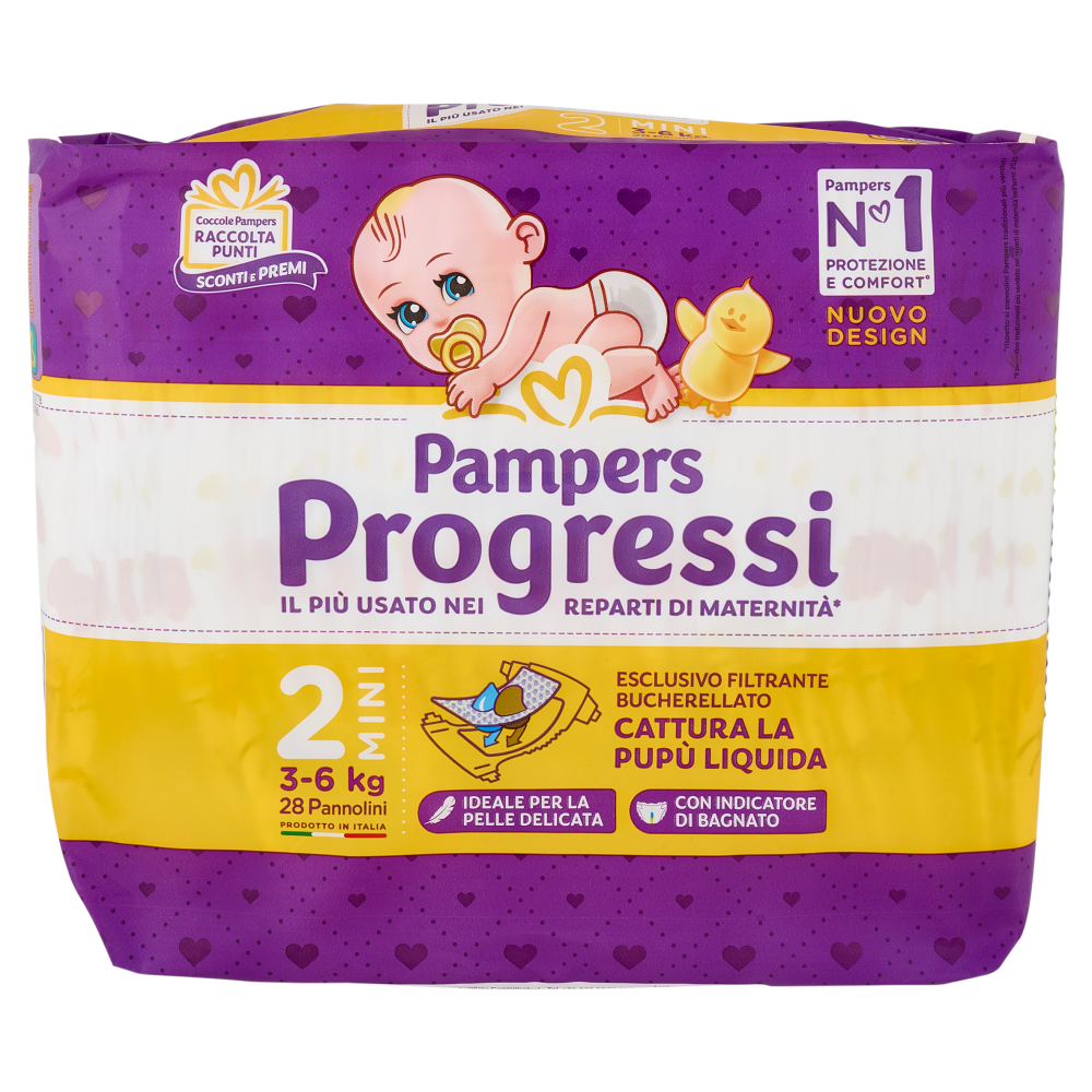 Pampers Progressi Mini 28 pz | Carrefour