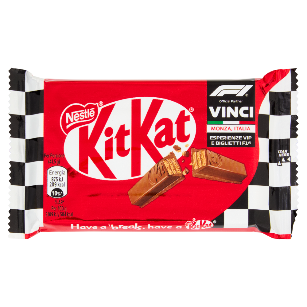 KITKAT Original Wafer ricoperto di Cioccolato al Latte snack 41,5g ...