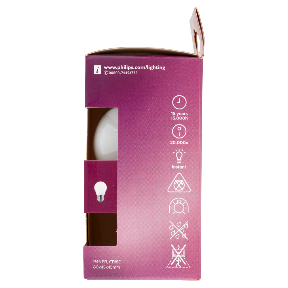 Philips Led sfera vetro 40W E27 2700K | Carrefour