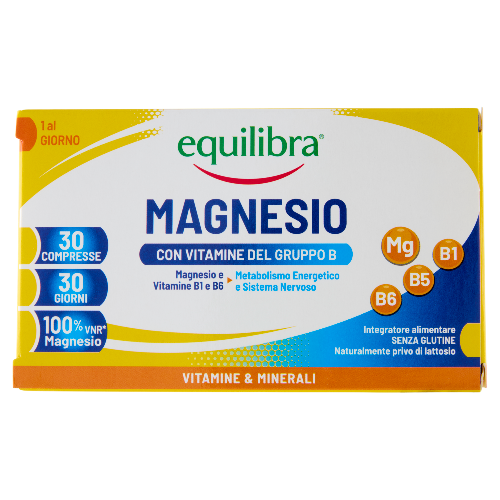 equilibra Magnesio con Vitamine del Gruppo B 30 Compresse 39 g | Carrefour