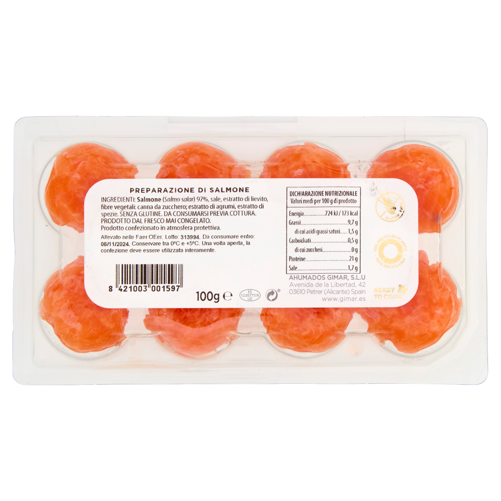 Gimar fish balls. Salmone 100 g | Carrefour