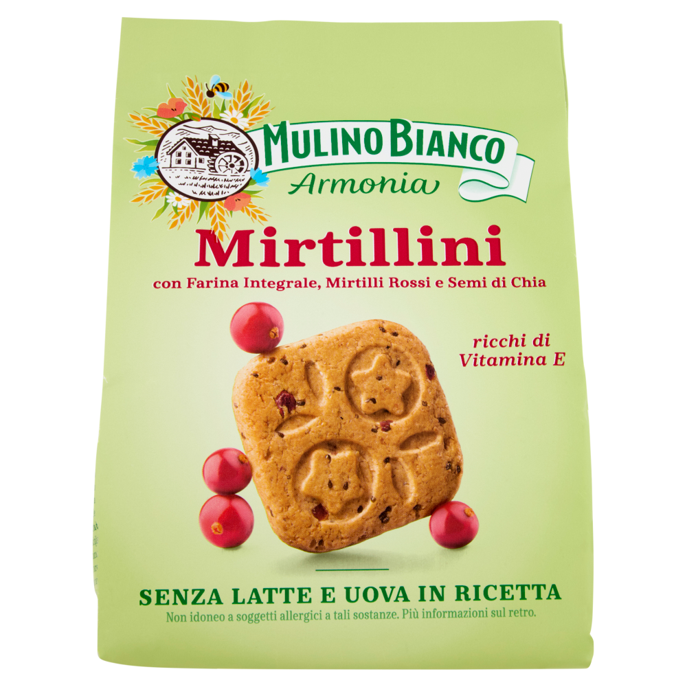 Mulino Bianco Armonia Mirtillini Biscotti Farina Integrale Mirtilli ...