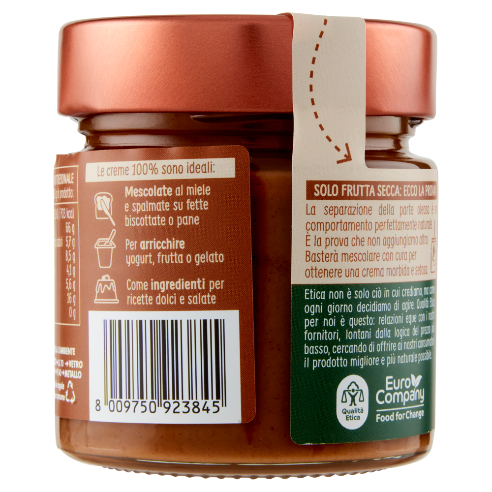 Euro Company 100% Crema di Nocciole Bio 175 g | Carrefour