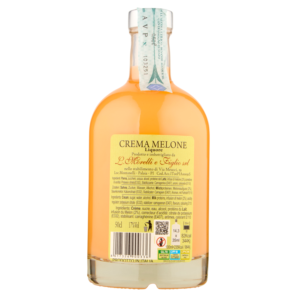 Morelli Crema di Meloncello Liquore 50 cl | Carrefour
