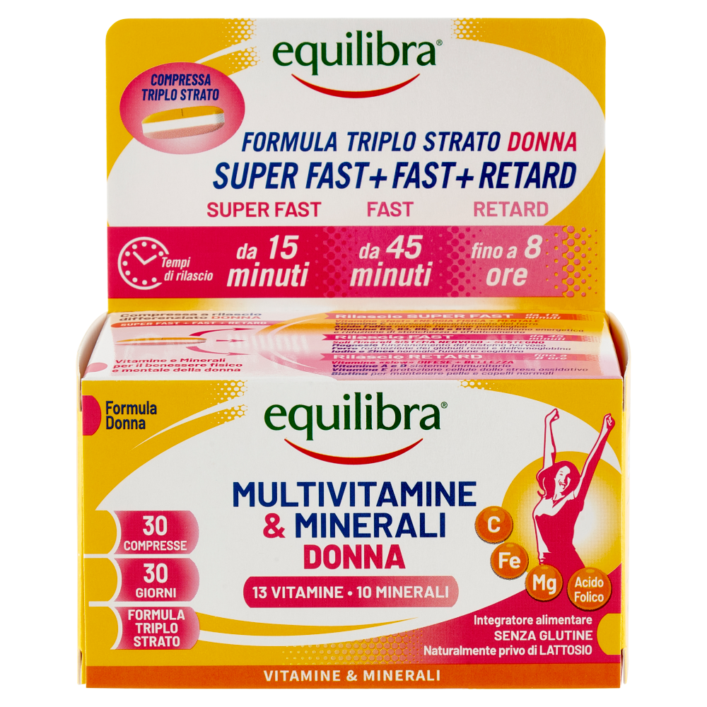 equilibra Multivitamine & Minerali Donna 30 Compresse 45 g | Carrefour