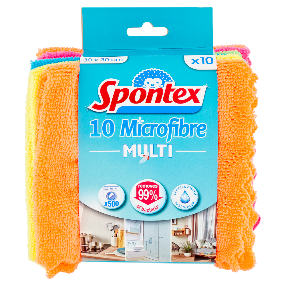 Spontex Microfibre x10 | Carrefour