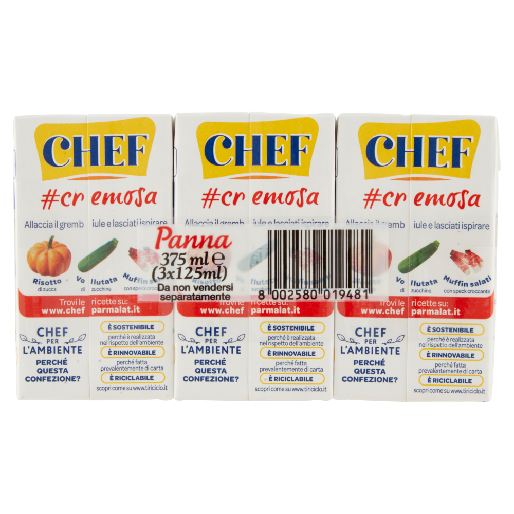 Chef Panna 3 x 125 ml | Carrefour
