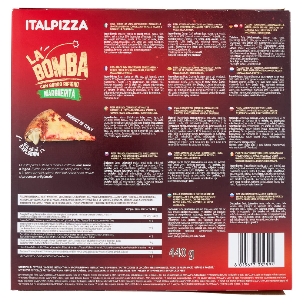Italpizza la Bomba Margherita 440 g | Carrefour