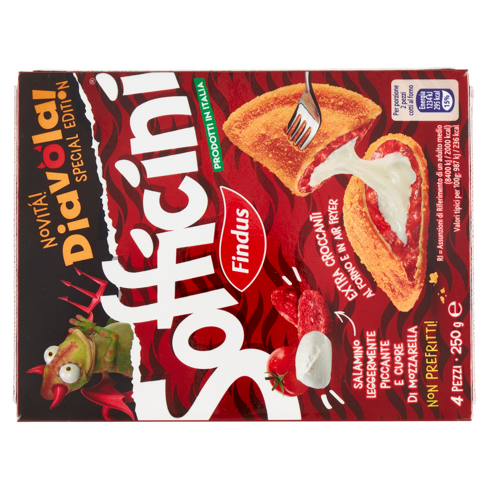 Sofficini Findus 4 Sofficini Diavola con Salamino Leggermente Piccante ...