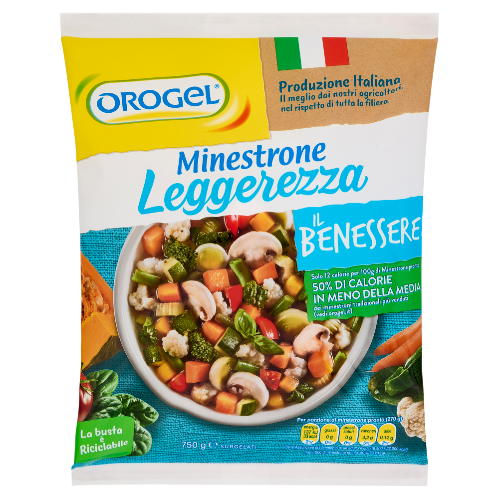 Orogel Il Benessere Minestrone Leggerezza Surgelati 750 g | Carrefour