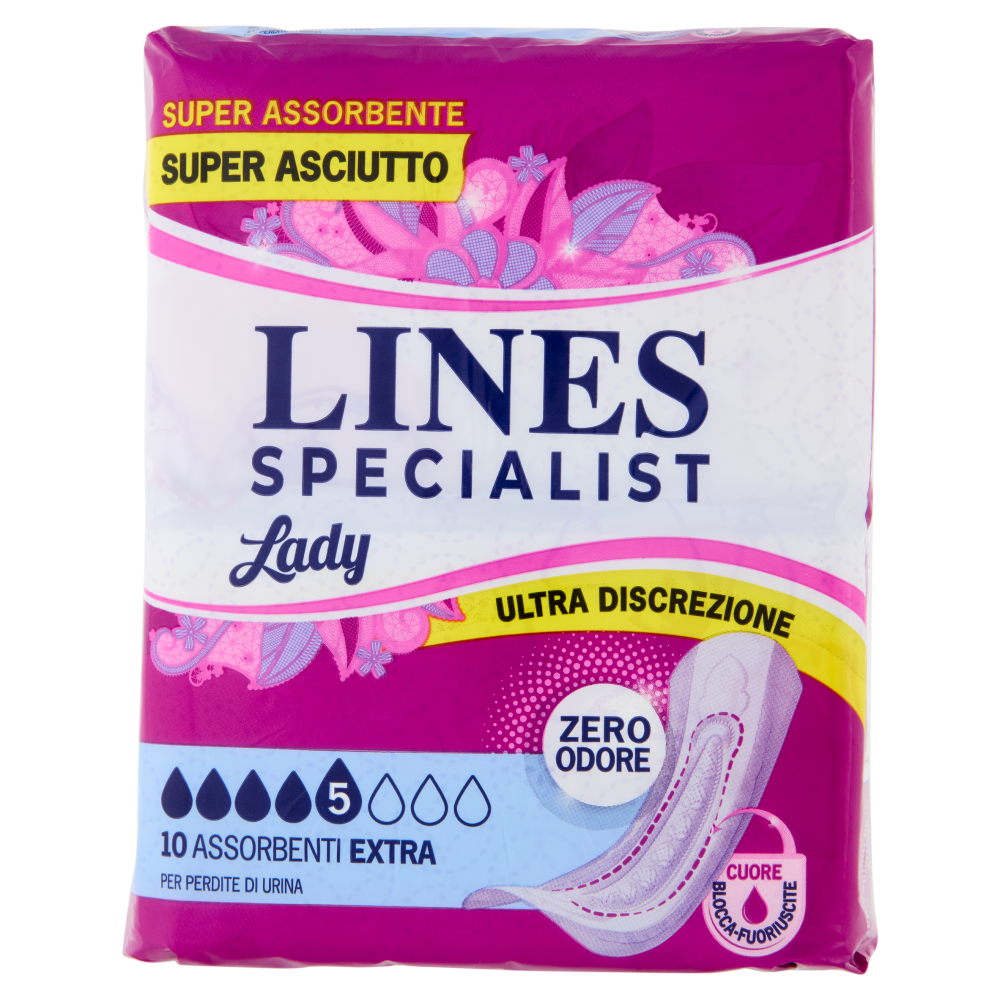 Lines Specialist Lady Assorbenti Extra 10 pz | Carrefour