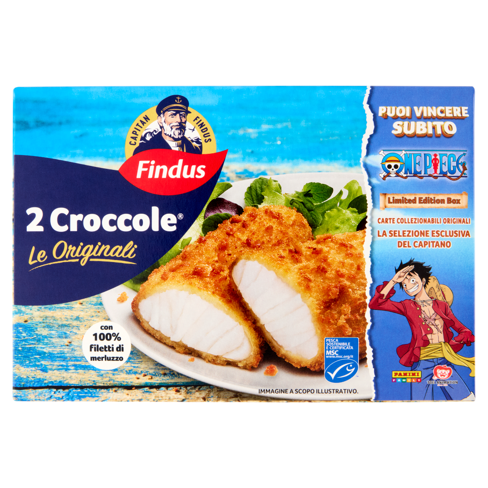 Capitan Findus 2 Croccole con 100% Filetti di Merluzzo - Le originali ...